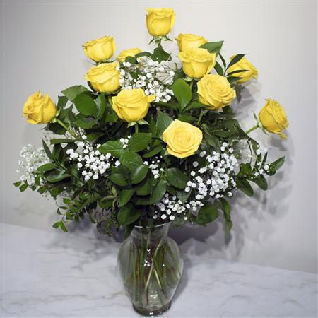 Long Stem Roses - Tara Exclusive Select Yellow Tara Florist St Josep