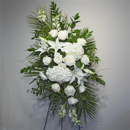 White Easel Tara Florist St Joseph